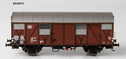 NEW! Exact-Train EX20975 Wagon towarowy .Grs 212 EUROP z klapami alu., Nr. 132 5136-0, DB, Ep. IV