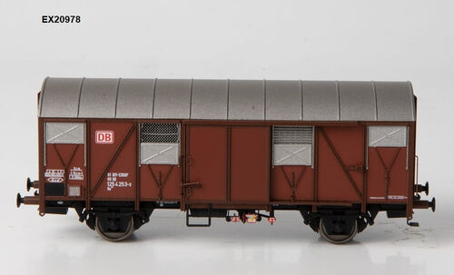 Exact-Train EX20978 Wagon towarowy Gs 212 EUROP z klapami alu., Nr. 125 4253-8, DB, Ep. V