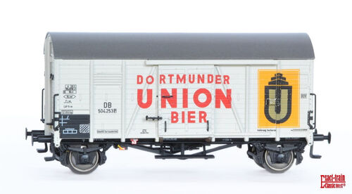 NEW! Exact-Train EX20119 Wagon towarowy kryty Oppeln Dortmunder Union Bier Nr. 504253 P, DB, Ep. III