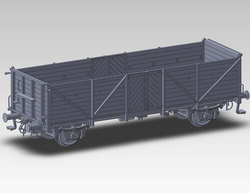 NEW! Exact-Train EX20140 Zestaw 3 wagonów towarowych odkrytych Klagenfurt Ommu, DR, Ep. II