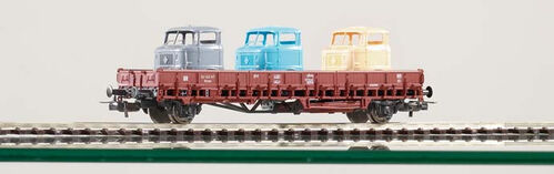 NEW! Piko 54479 Wagon platforma Rmms 62 z ładunkiem, DR, Ep. III