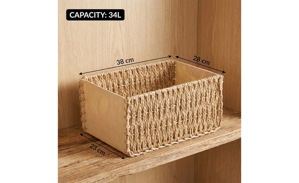 Ukrasna korpa Vita 38x28x23cm bež