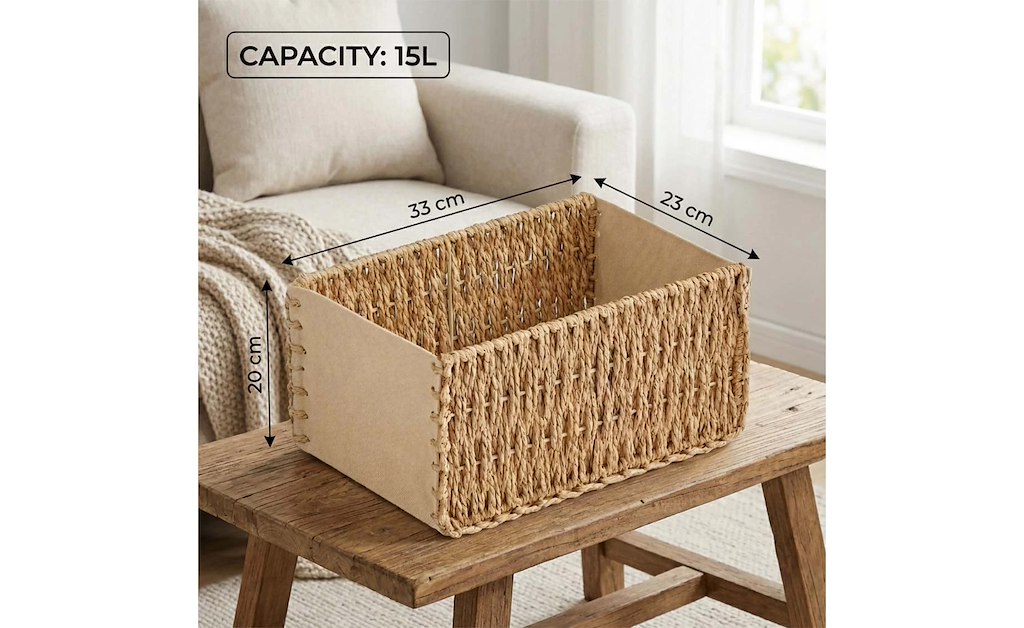 Ukrasna korpa Vita 33x23x20cm bež
