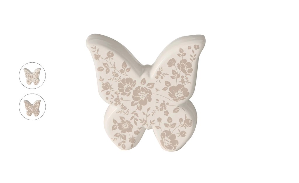 Dekoracija Herta Butterfly 11cm više vrsta