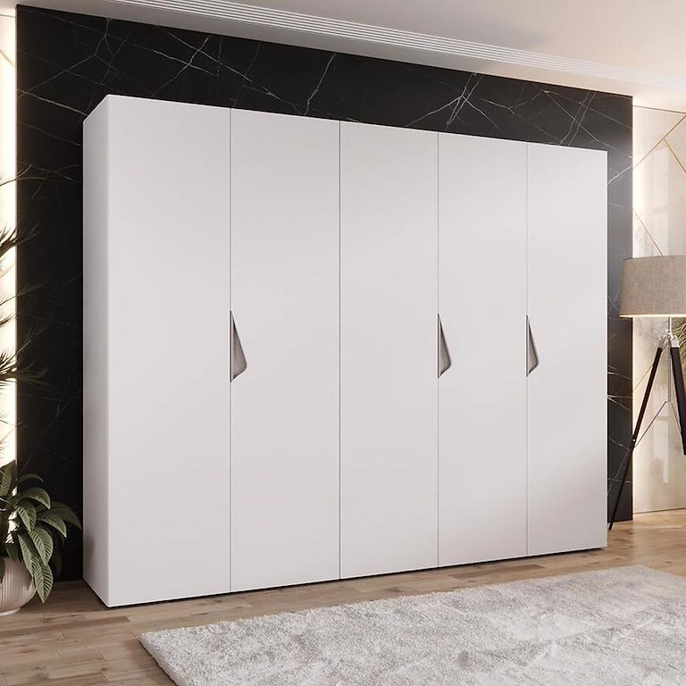 Sandi ormar 250x50x202 cm bela/kašmir