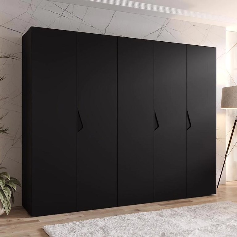 Sandi ormar 250x50x202 cm crna