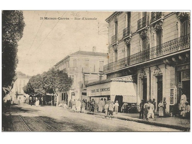 ALŽIR Maison Carree Rue d` Aumale Cafe Du Commerce 1912