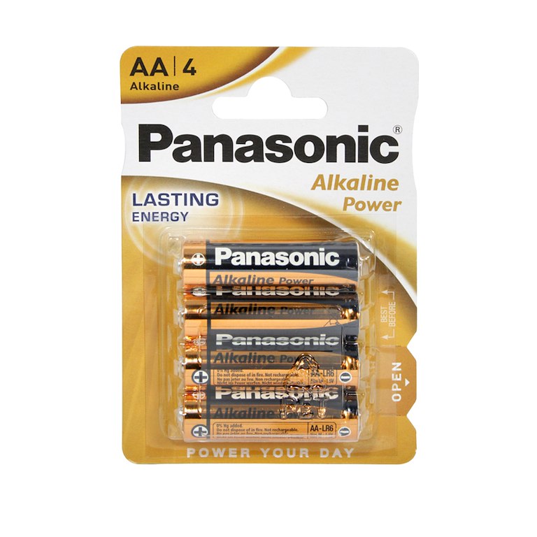 Baterija alkalna 1.5V AA LR6 blister 4/1 Panasonic