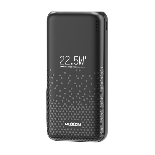 POWER BANK MOXOM MX-PB203 FAST PD20W + SCP22.5W 20000MAH CRNI