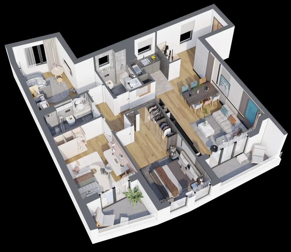 Prodaja, četvorosoban stan, 88m², Bežanija, Beograd