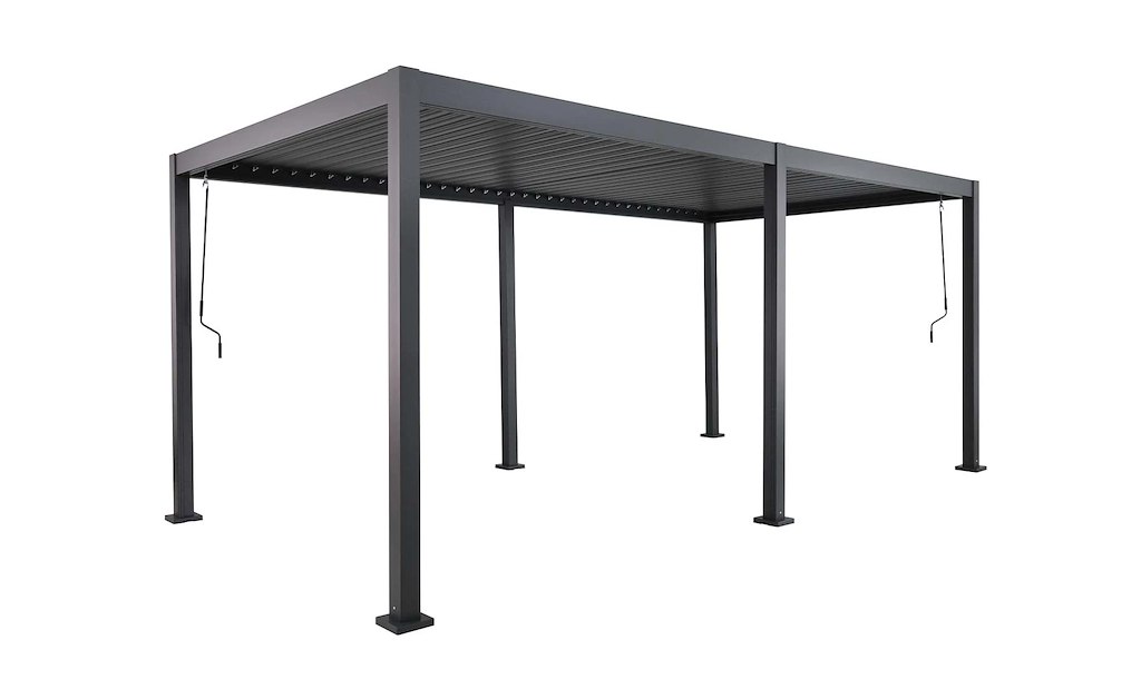 Bioklimatska aluminijumska pergola 300x600xh250 cm antracit