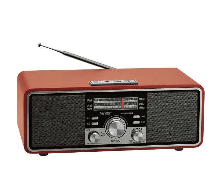 RETRO BLUETOOTH RADIO FM|AM|SW|BT|USB|TF 1,2AH NS-6681BT|B
