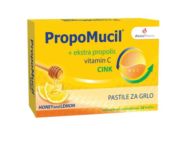 PropoMucil med i limun 24 pastile