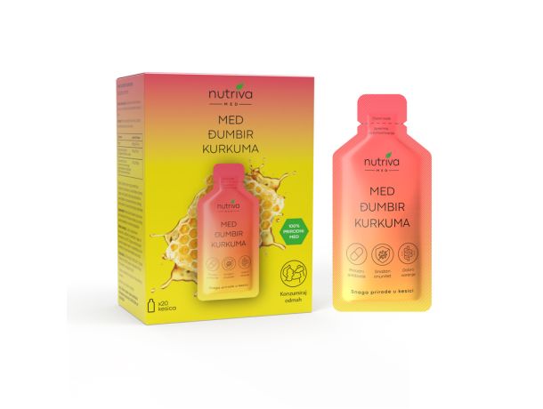 NUTRIVA MED,ĐUMBIR,KURKUMA 20 KESICA