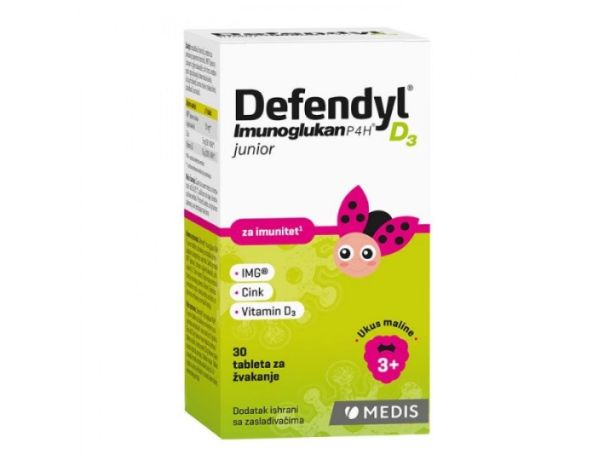 IMUNOGLUKAN DEFENDYL D3 TABLETE ZA ŽVAKANJE 30 KOM