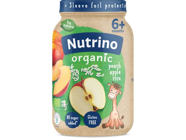 Nutrino ORGANIC - breskva i jabuka sa pirincem