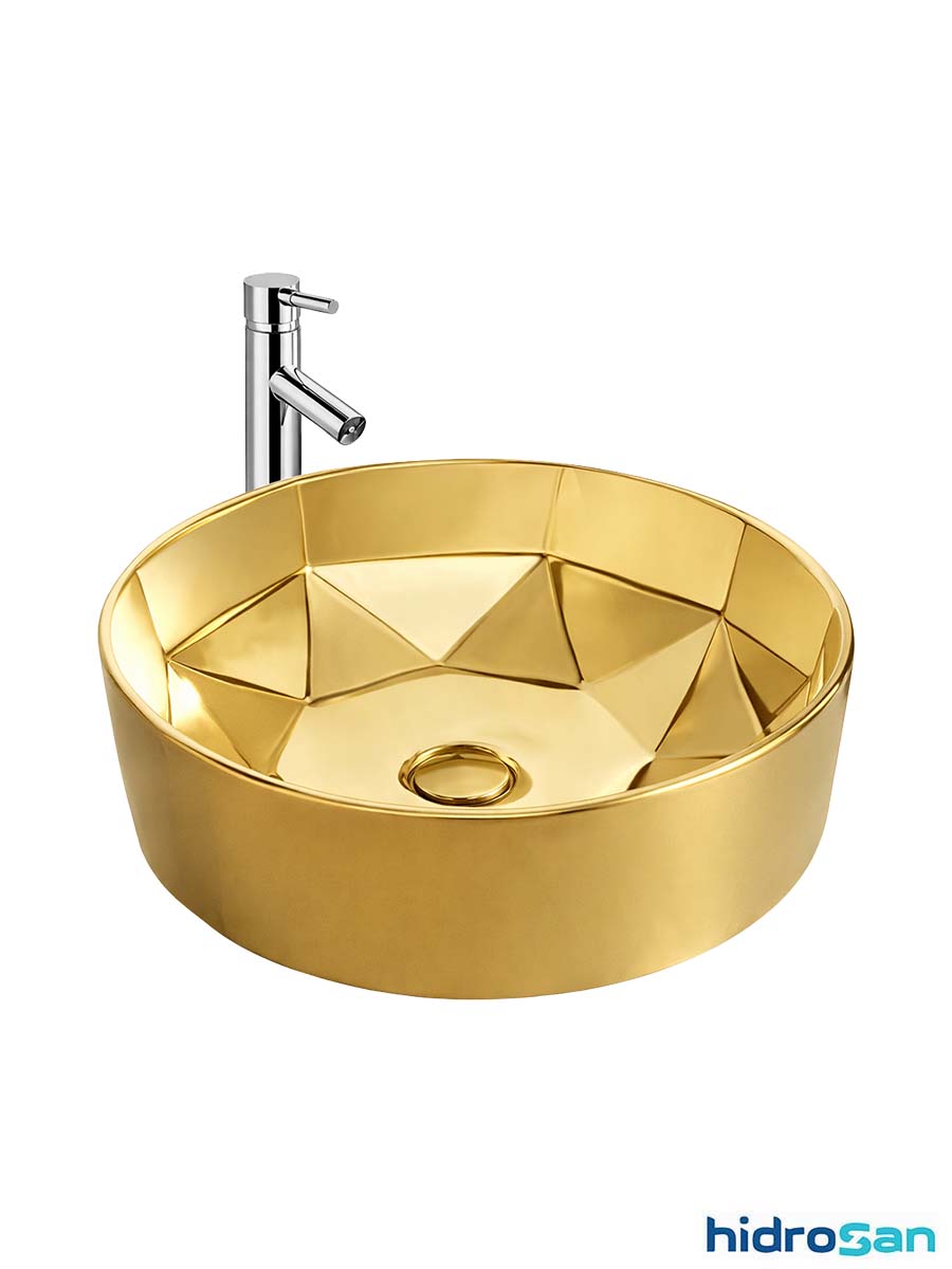 Lavabo nadgradni 13-276 zlatna Hidrosan ∅40cm