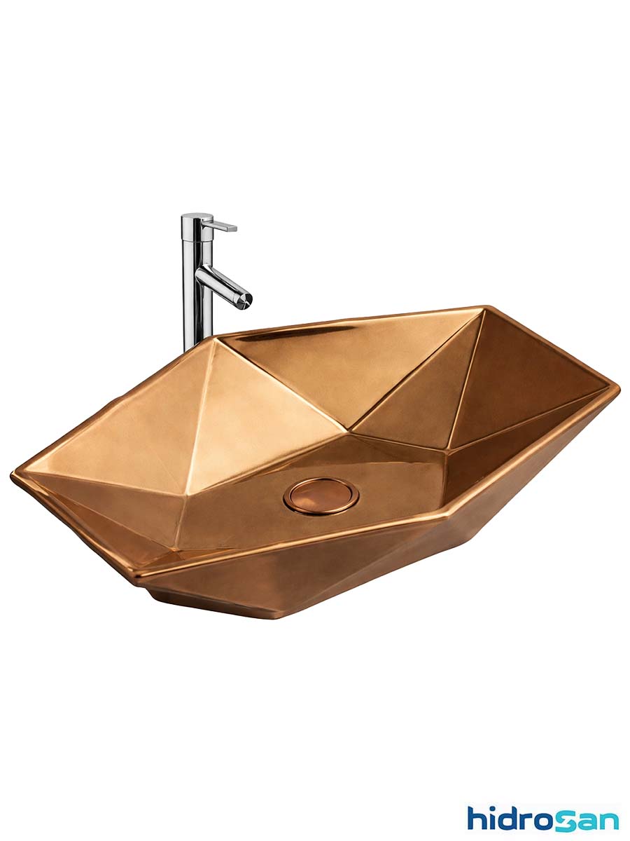 Lavabo nadgradni 13-280 bronzana Hidrosan 56,5×36,5cm