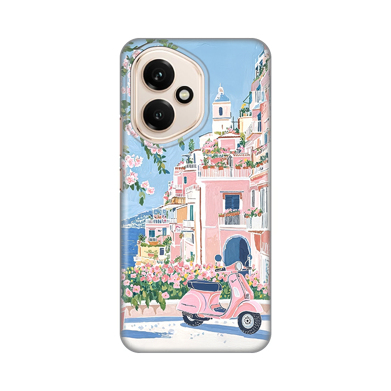 Zastitna silikonska maska (futrola) PRINT - Huawei Honor 400 Pink Italy