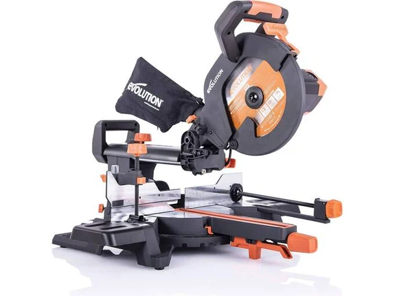 Evolution Ger testera 255mm Multi-Material Sliding Mitre Saw R255SMS+