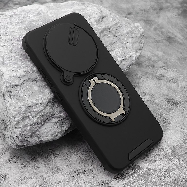 Zastitna maska (futrola) DEFENDER CAMSHIELD - Honor Magic 8 lite/X9D crna (MS)