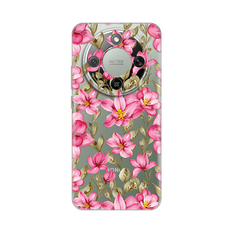 Zastitna silikonska maska (futrola) PRINT - Huawei Honor Magic 8 Lite Magnolia