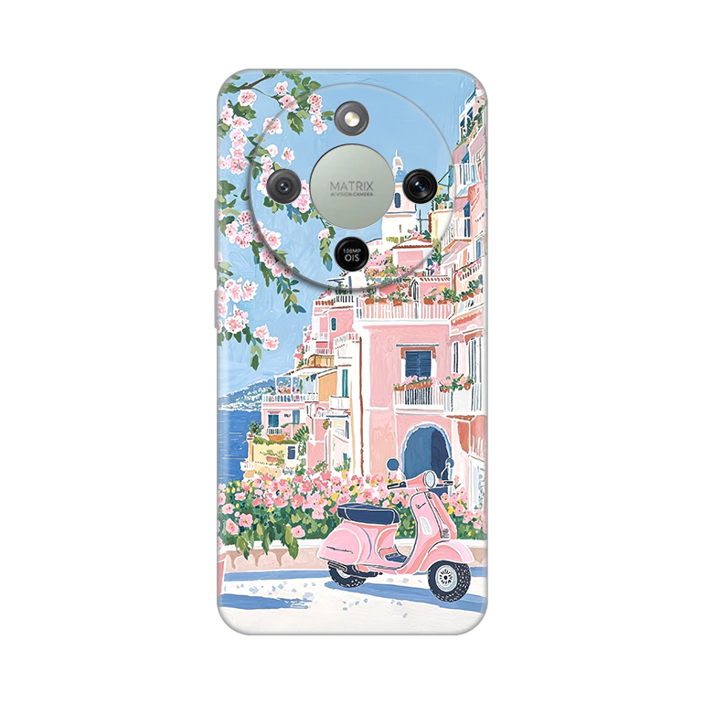 Zastitna silikonska maska (futrola) PRINT - Huawei Honor Magic 8 Lite Pink Italy