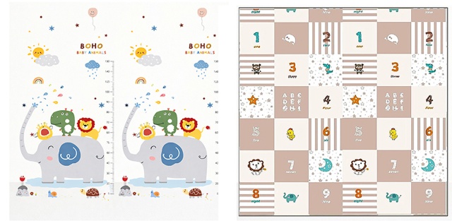 BBO Sklopiva podloga za igru od pene Elephant & Baby Animals