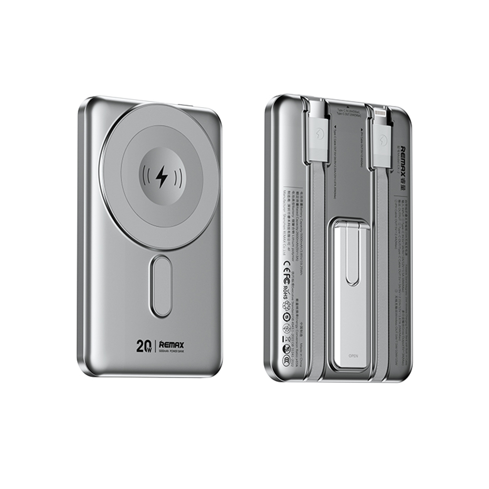 Back Up baterija (univerzalna) Magsafe REMAX CX-1 15W 5000mAh srebrni (MS)