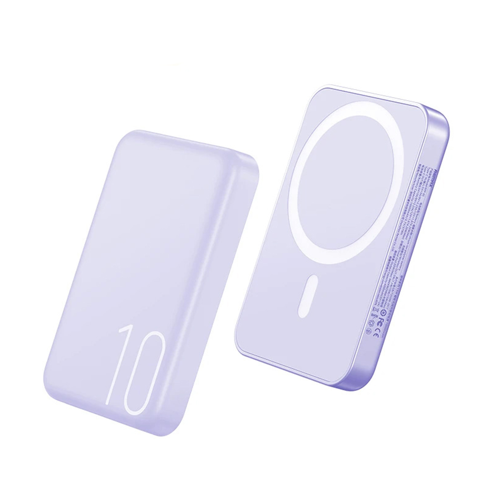 Back Up baterija (univerzalna) MagSafe REMAX Usion RPP-65 PD20W + wireless 15W 10000mAh ljubicasti (MS)