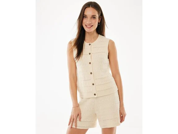 Mexx Ženski prsluk Crochet top MF006605361W-131308