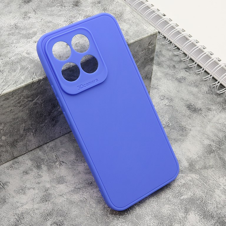 Zastitna maska (futrola) Soft 3D camera - Huawei Honor X8c plava (MS)