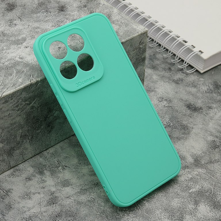 Zastitna maska (futrola) Soft 3D camera - Huawei Honor X8c zelena (MS)