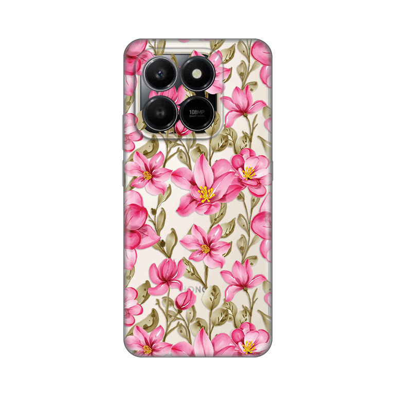 Zastitna silikonska maska (futrola) PRINT - Honor X7d 4G/400 Smart 5G Magnolia