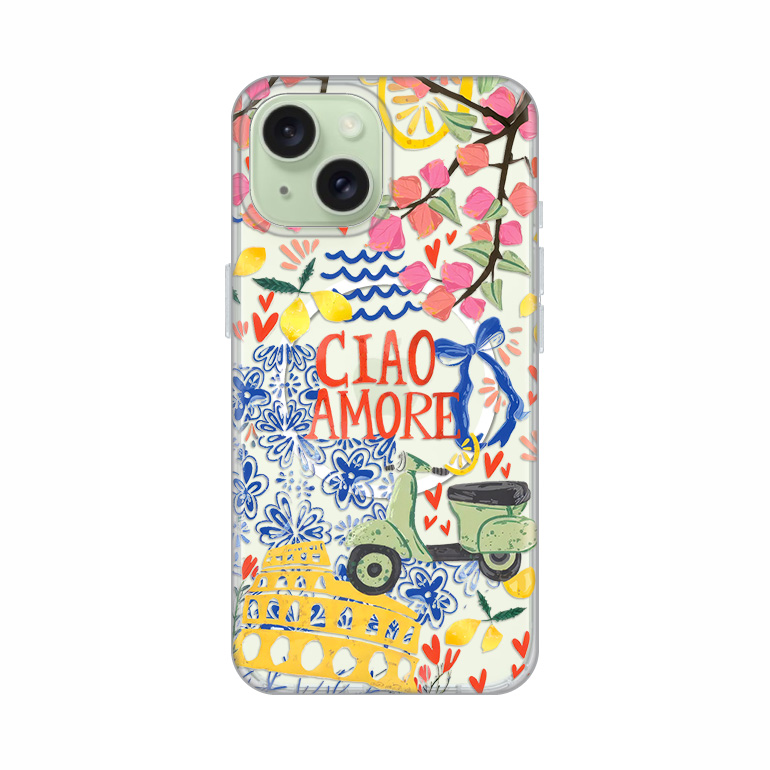 Zastitna maska (futrola) print Magsafe - iPhone 15 Ciao Amore