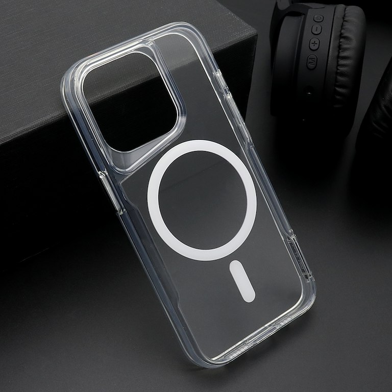 Zastitna maska (futrola) AURA MagSafe - iPhone 15 Pro (6.1) bela (MS)