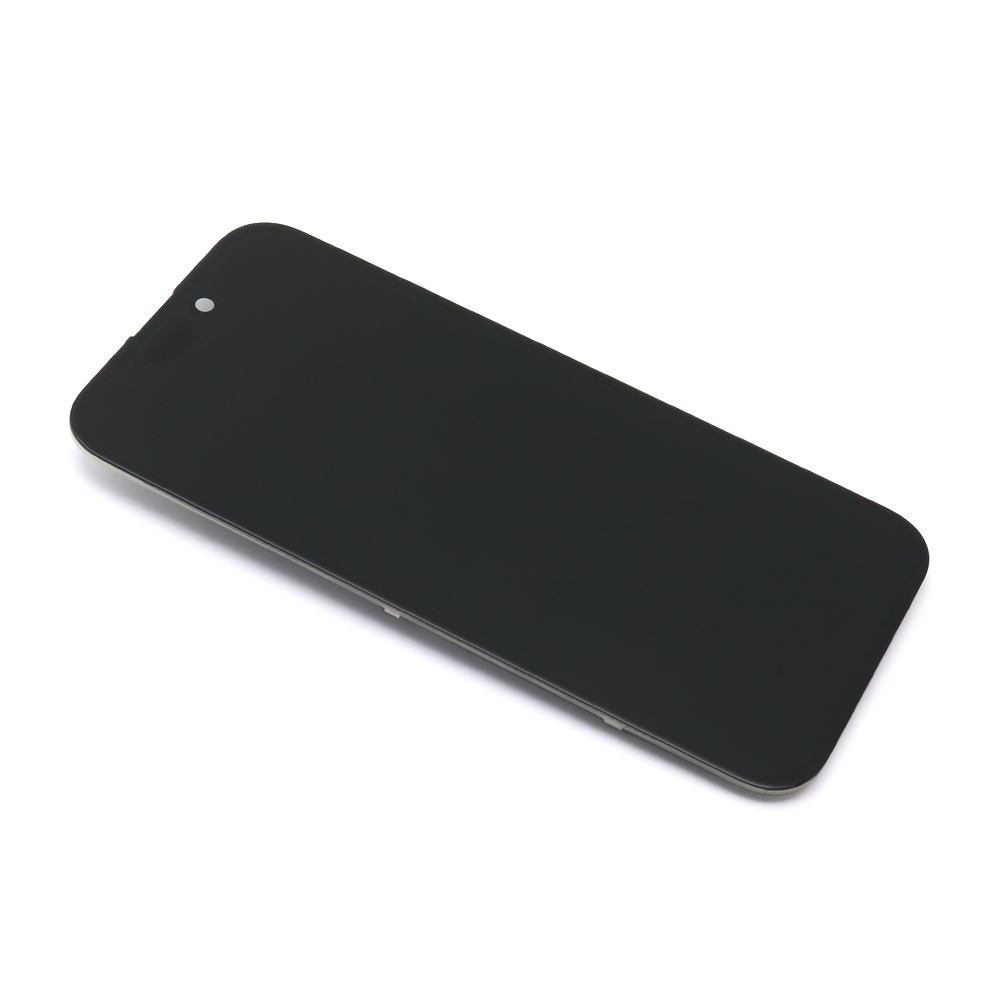 LCD displej (ekran) - iPhone 15 Pro+ Touch screen crni APLONG Soft OLED (MS)