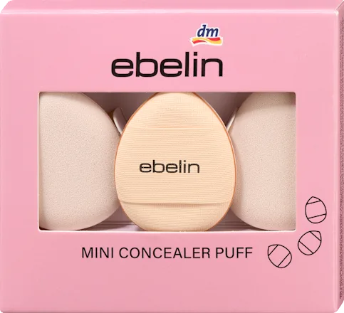 ebelin
Mini sunđer za nanošenje korektor, 3 kom