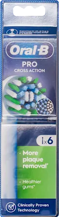 Oral-B
PRO CROSS ACTION glava za električnu četkicu, 6 kom