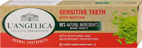 L'ANGELICA
Pasta za zube, SENSITIVE, MATCHA, 75 ml