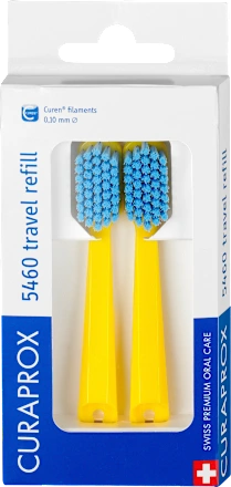 CURAPROX
5460 travel refill rezervna glava za četkicu za zube za putni set, više vrsta, 2 kom