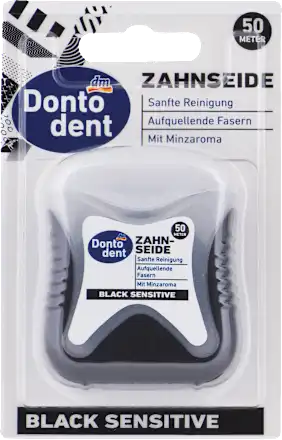 Dontodent
BLACK SENSITIVE zubni konac, 50m, 1 kom