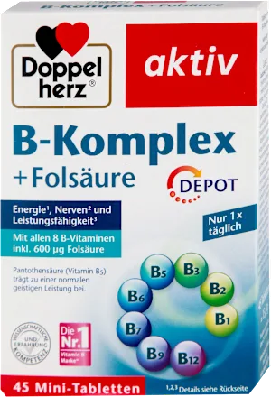 Doppelherz
B-Komplex aktiv, 45 kom
Dodatak ishrani