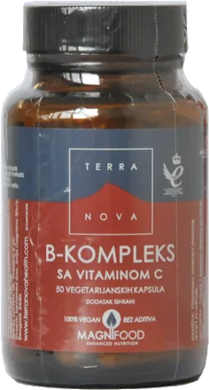 TERRANOVA
B- KOMPLEKS SA VITAMINOM C, 50 kom
Dodatak ishrani