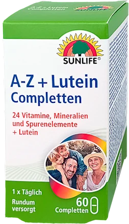 SUNLIFE
A-Z + LUTEIN Completten, 60 kom
Dodatak ishrani