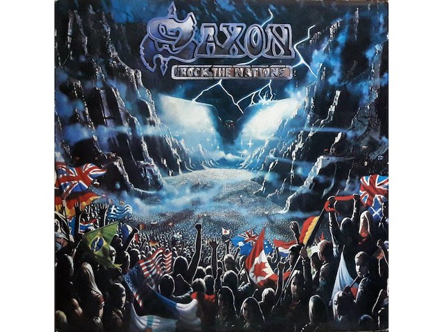 LP*: SAXON - ROCK THE NATION (1986) 2. press, PERFEKTNA