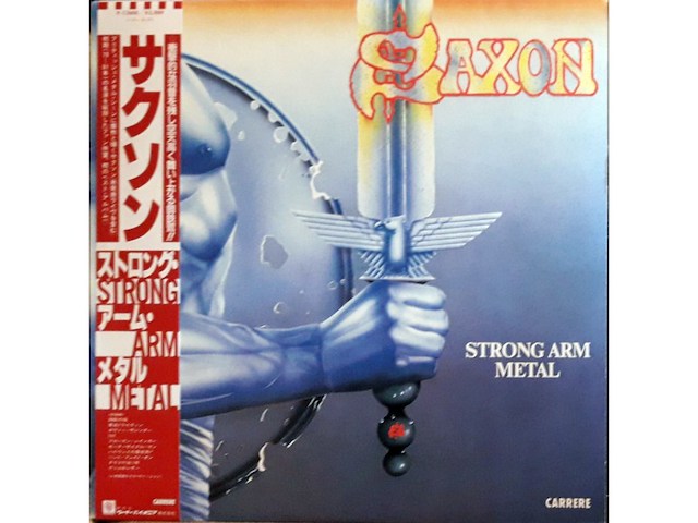 LP*: SAXON - STRONG ARM METAL (JAPAN 1985) MINT