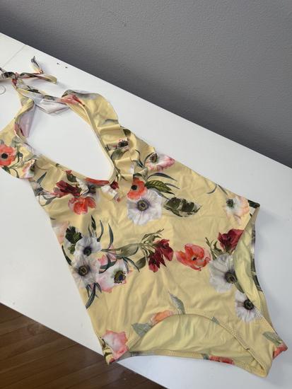 H&M kupaći kostim M floral print jednodelni