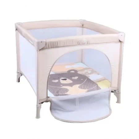Kikka Boo Prenosiva ogradica sa zipom ENJOY Bear beige KKB50012