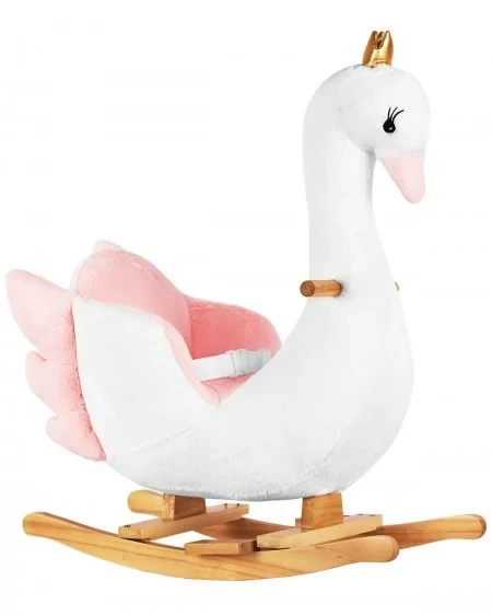 Kikka Boo Plišana igračka Swan White sa klackalicom i sedištem KKB40011